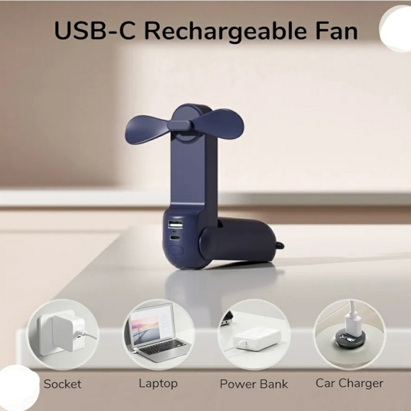Other | Foldable Mini Travel Fan | Poshmark